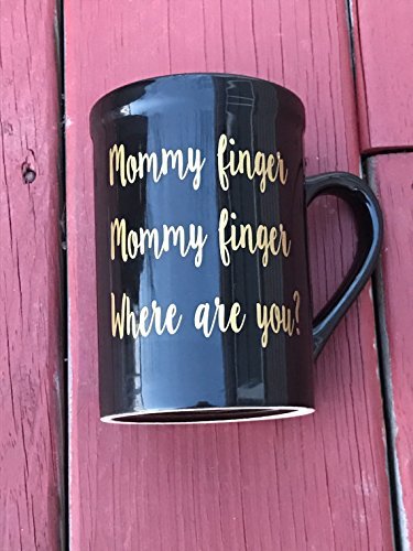 Amazon.com: Mommy Finger Mug - Mommy Finger Coffee - Funny Adult Coffee ...
