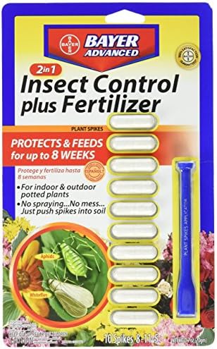 Amazon.com : 2-in-1 Insect Control Plus Fertilizer Plant Spike ...
