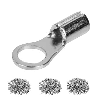 OhLectric High-Temperature Ring Terminals - 12-10 AWG Wire Size; 10 ...