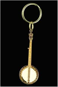 Amazon.com: Harmony Jewelry Keychain Banjo Gold : Clothing, Shoes & Jewelry
