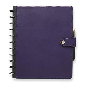 Amazon.com: Levenger Circa Snap Foldover Notebook - Junior Purple ...