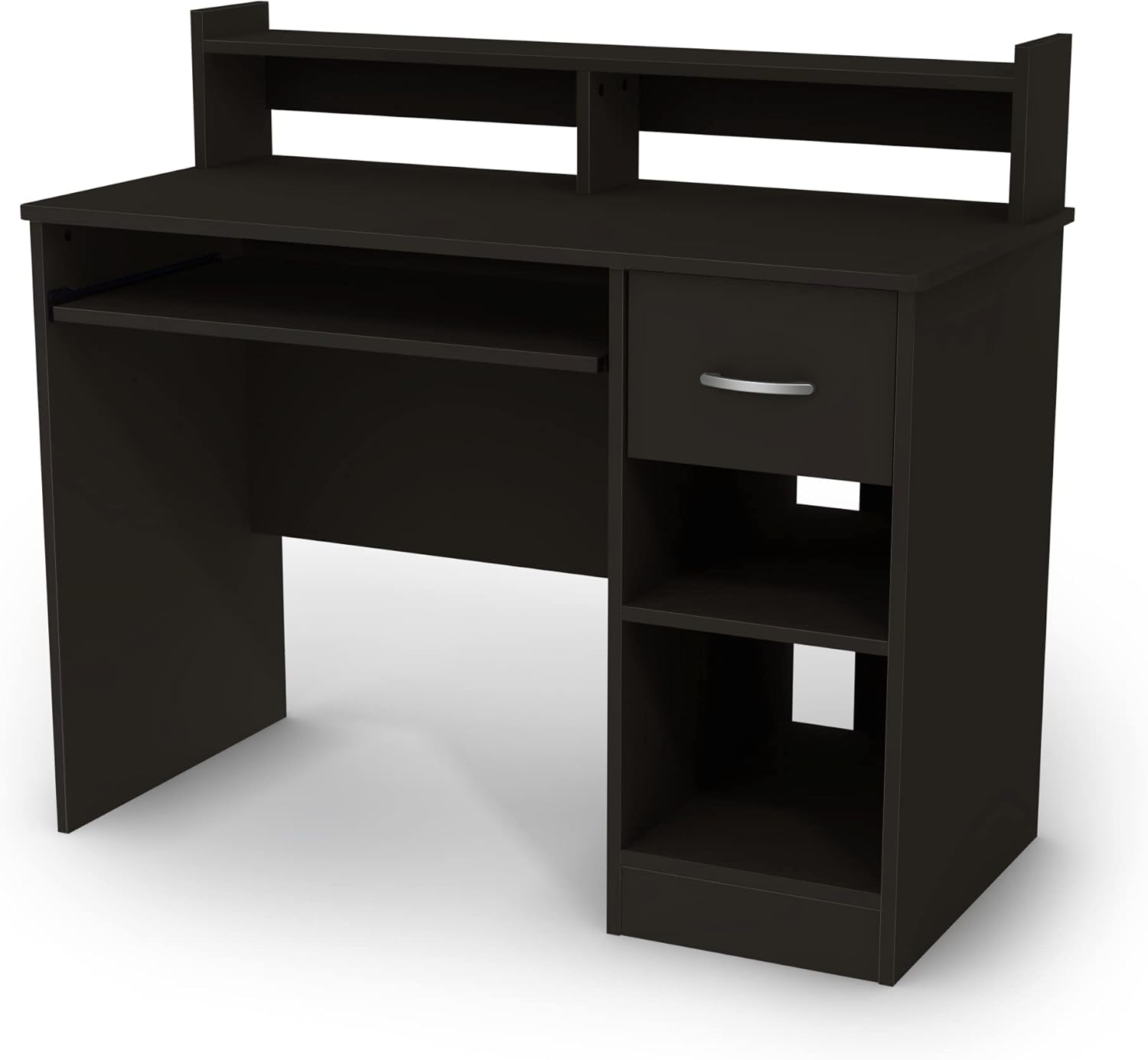 Amazon.com: South Shore Small Wood Desk (Solid Black) : Home & Kitchen