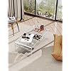 Amazon.com: solaround Acrylic Coffee Table for Living Room Clear ...