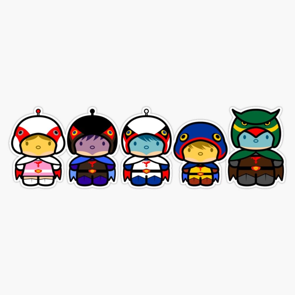 Amazon.com - Chibi-Fi Gatchaman Bumper Sticker Window Water Bottle Decal 5"