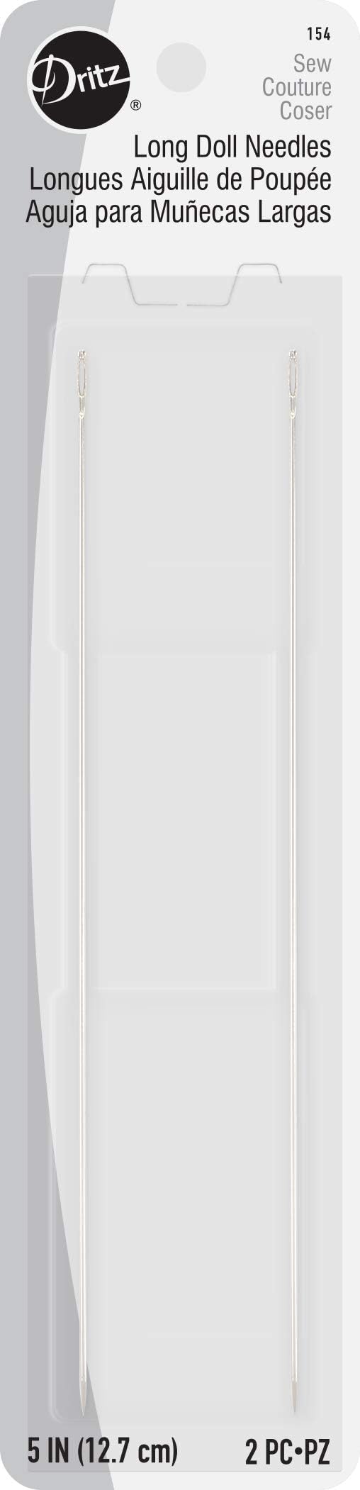 Amazon.com: Dritz 154 Doll Hand Needles, Long, 5-Inch (2-Count) Nickel