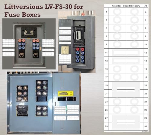 Amazon.com : Littversions Fuse Box Circuit Breaker Panel Directory ...