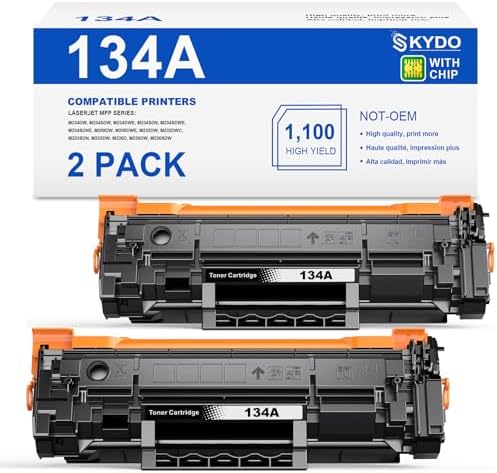 Amazon.com: 134X Toner Cartridge Replacement for HP 134A 134X Black ...