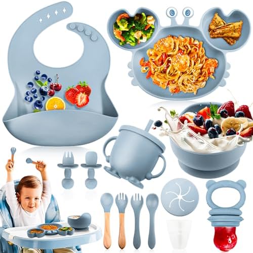 15 Pcs Baby Led Weaning Feeding Supplies for Toddlers, Fruit Pacifier ...