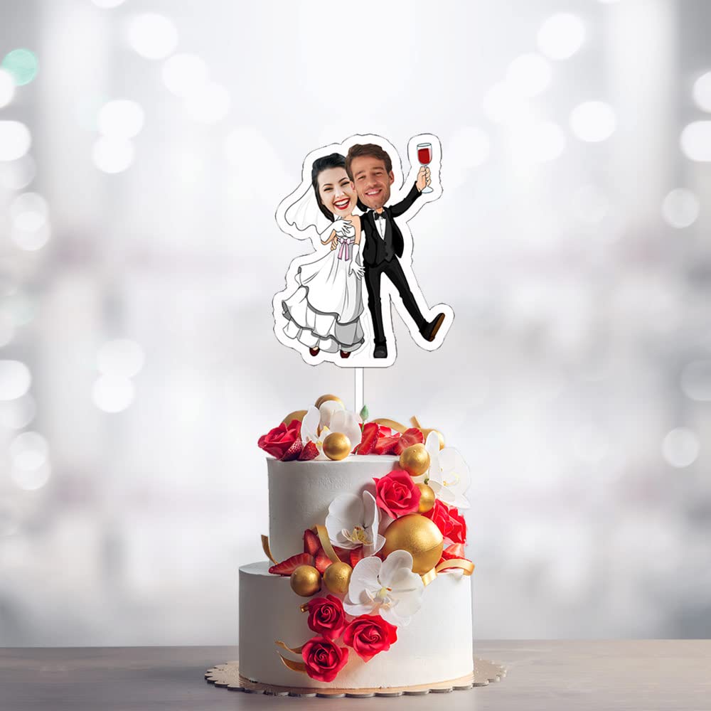 Cartoon wedding topper | Beachweddingtips.com