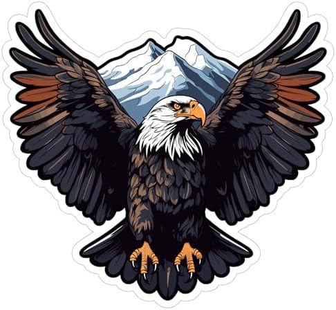 Amazon.com: Eagle Sticker 4 Inch - Waterproof Animal Vinyl Decal for ...