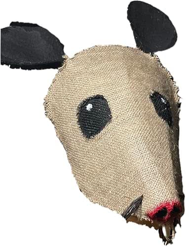 Amazon.com: Creepy Cute Rat Mouse Mask - Adult Halloween, Masquerade ...