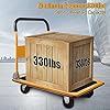 Amazon.com: LEADALLWAY Foldable Push Cart Platform Cart 330lbs Capacity ...