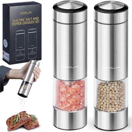 Amazon.com: Electric Salt and Pepper Shakers – Adjustable Coarseness ...