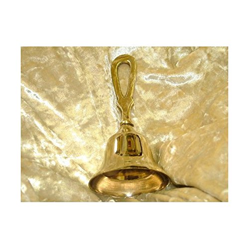 EAC SM Solid Brass 'Looped' Reception Hand Held Bell Ring Handle ...