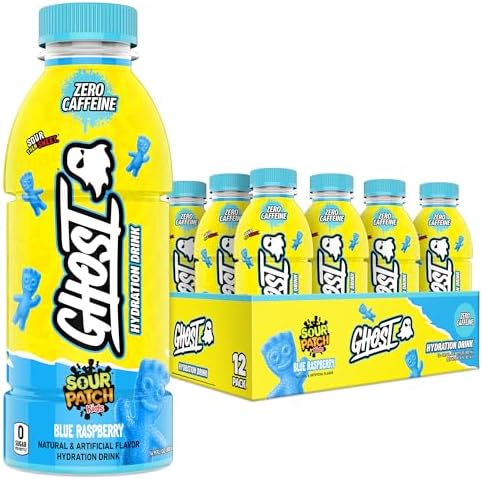 Amazon.com : GHOST Hydration Drink, Sour Patch Kids Blue Raspberry ...