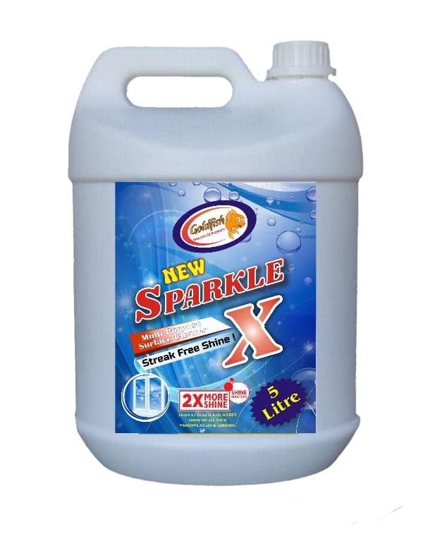 SPARKLE X - Glass/Surface Cleaner concentrate| 5 Litre concentrate can ...