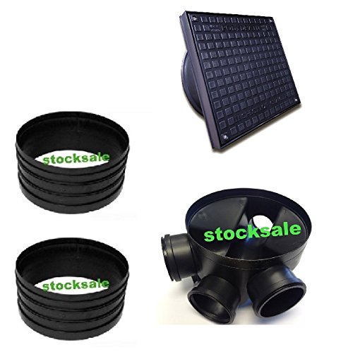 Buy 320mm Manhole Inspection Chamber Manhole - Base, 2 Riser, Square ...