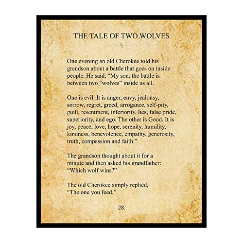 Amazon.com: The Tale of Two Wolves - Inspirational Native American ...