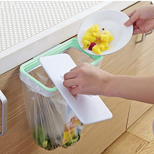 Trash Bag Holder with lid for Kitchen Cupboard, Kitchen Plastic Bag ...