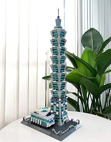 WANGE Architecture building bricks set. Taipei 101 building of Taiwan ...