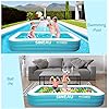 Amazon.com: Inflatable Pool for Kids and Adults, Elinoover 120" X 72" X ...