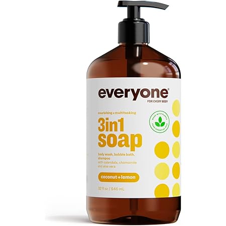Amazon.com : Everyone 3-in-1 Soap, Body Wash, Bubble Bath, Shampoo, 32 ...