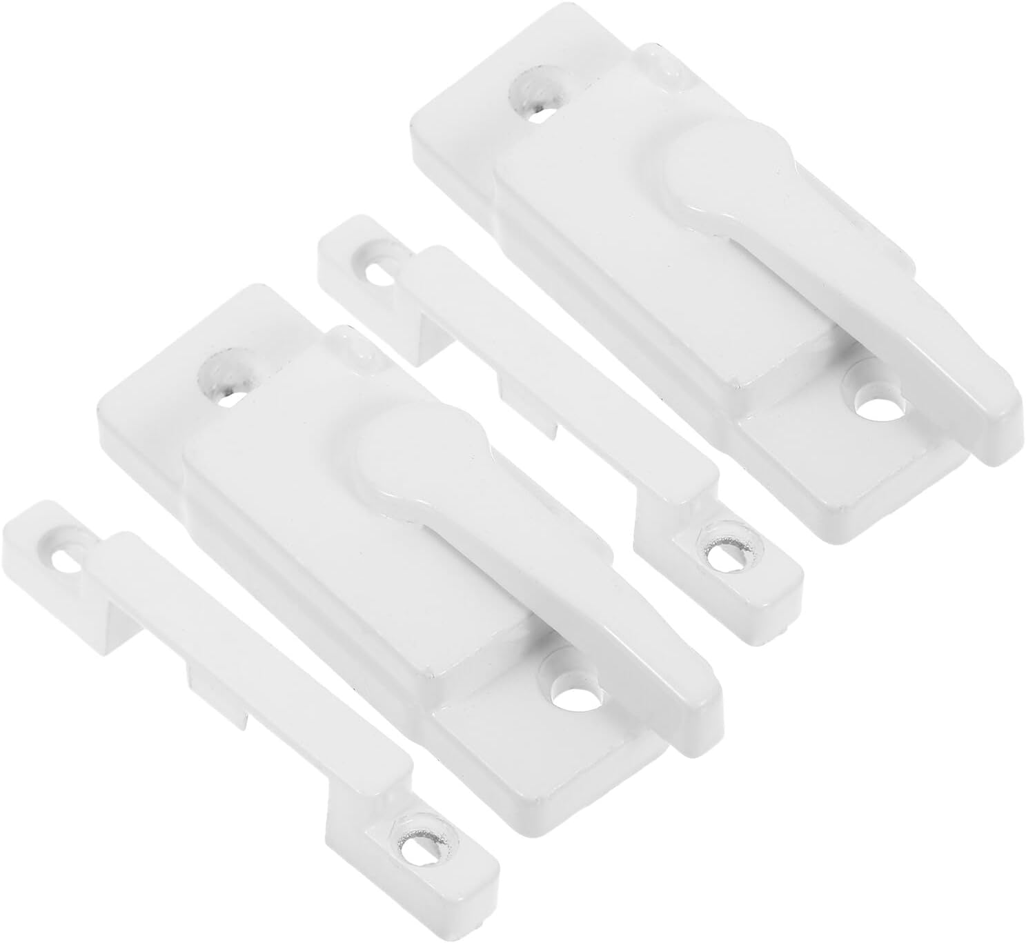 TEHAUX 2 Sets Zinc Alloy Cam Sash Locks White Retro Design Enhanced ...