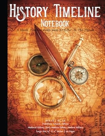 History Timeline Notebook: A book of centuries blank to create your own ...