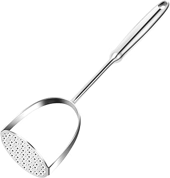 Amazon.com: Potato Masher,Stainless Steel Mashed Potatoes Masher with ...