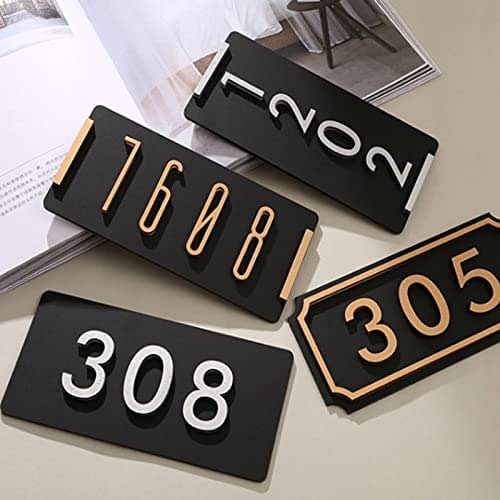 Amazon.com: Custom Door Number Sign, Acrylic House Numbers Stickers 4 ...