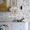 Ismoon Vintage Wallpaper Floral Peel and Stick Wallpaper 17.3in x6.56ft ...