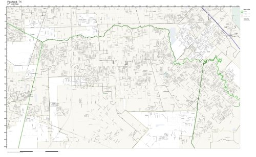 ZIP Code Wall Map of Pearland, TX ZIP Code Map Laminated: Amazon.com ...