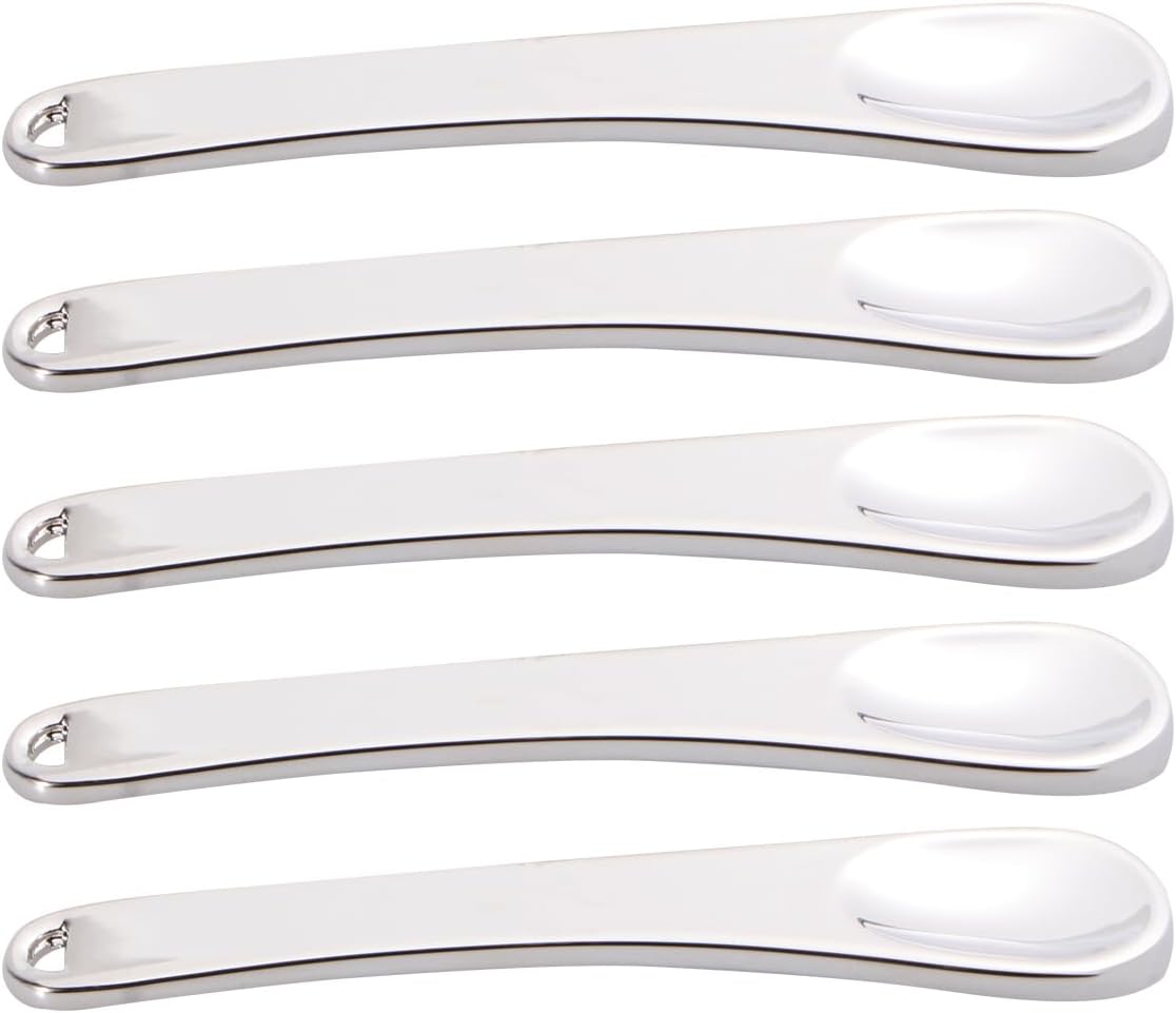 Amazon.com : Healifty Cosmetic Spatula Mini Metal Cosmetic Spatula 5 ...