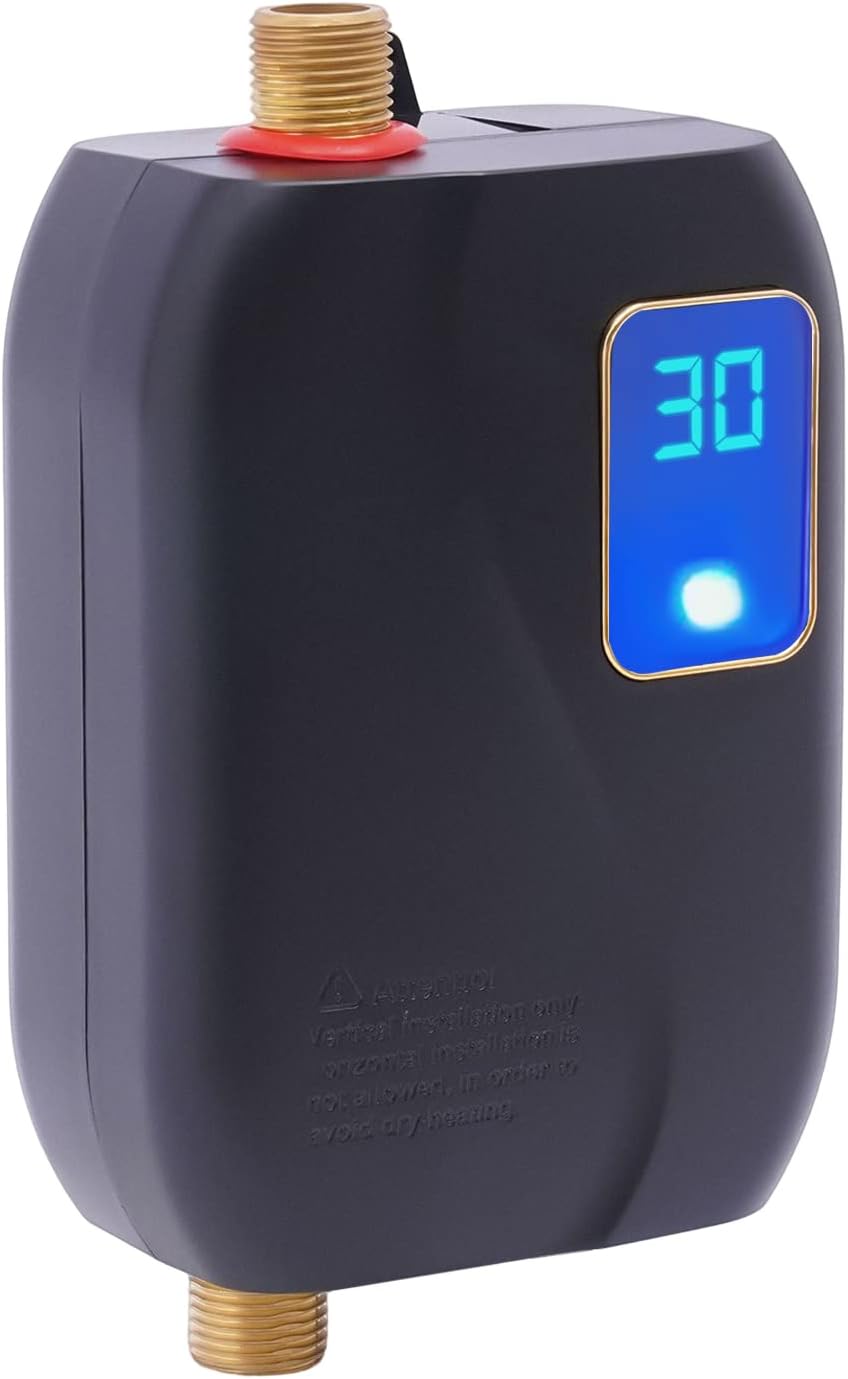 Instant Hot Water Heater, Electric Mini-Tank Water Heater, Brass ...