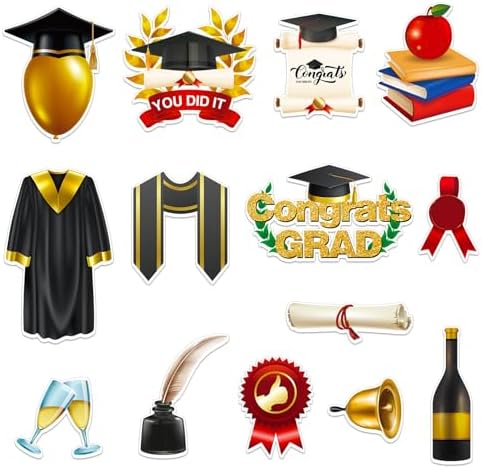 Amazon.com: FaCraft Graduation Stickers Class of 2024 Graduation Cap ...