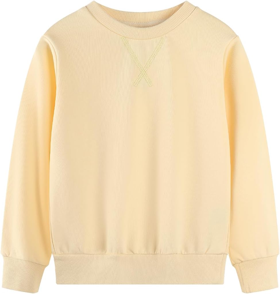Amazon.com: Spring&Gege Youth Basic Sport Crewneck Pullover Sweatshirts ...
