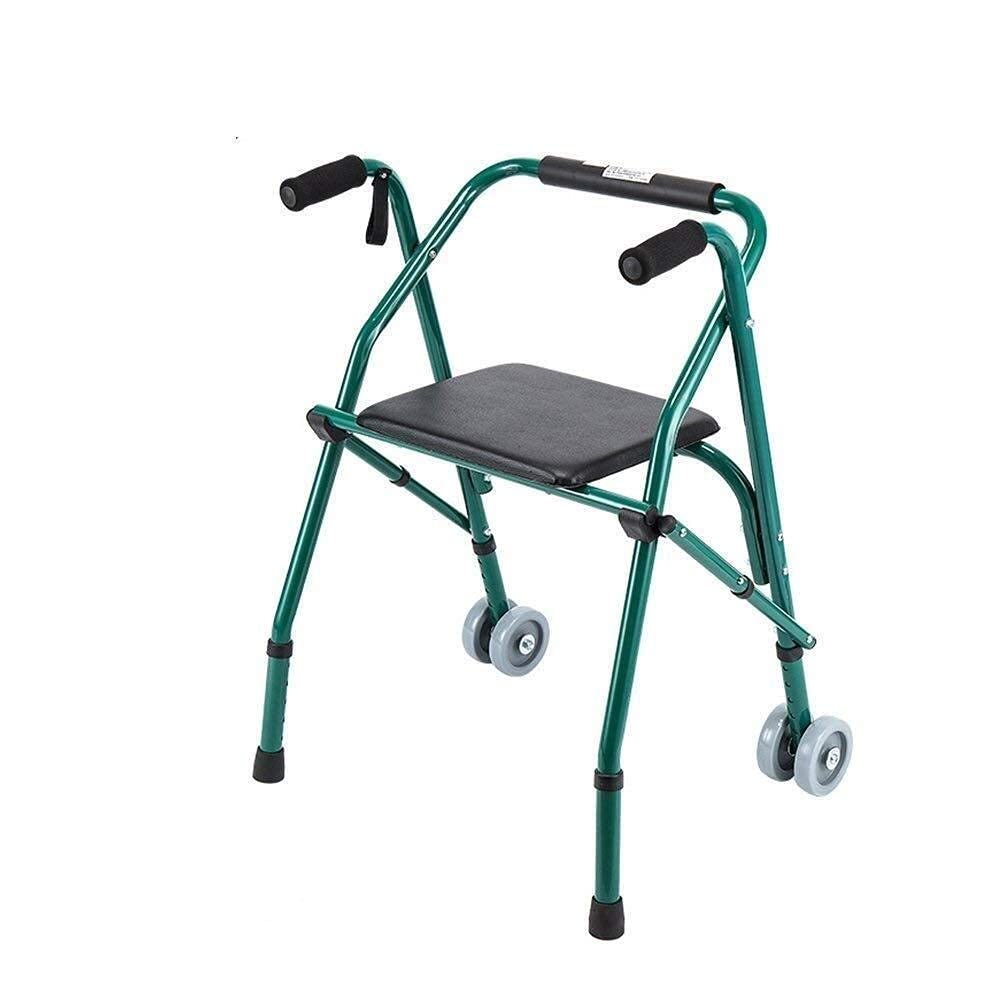 Buy Walker, Folding Roller Walking Frame With Armrests And Seats ...