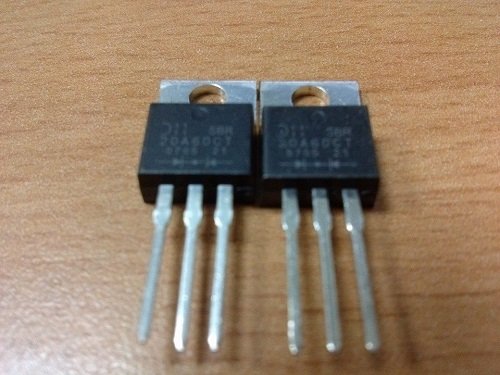 2 pieces X SBR20A60CT DIODES DIODE SBR 60V 10A TO220AB: Amazon.com ...
