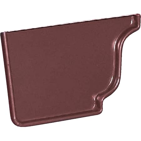 Gutter Connector Amerimax 5 Inch Brown Aluminum End Cap - K-Style ...