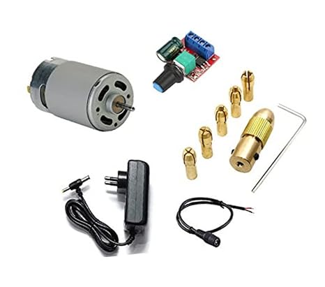 MEKtronics 555 DC Motor 12v Drill Chuck kit 555 dc Motor 12v Drill ...