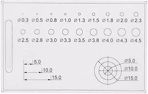 Amazon.com: Microscope Kit Ruler Surface Pore Test Card Calibration ...