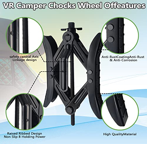 Snapklik.com : RVPNR Camper Wheel Chock Stabilizer, RV X Chocks Wheel ...