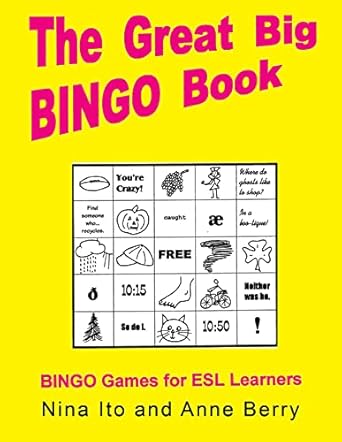 Amazon.com: The Great Big Bingo Book: Bingo Games for ESL Learners ...