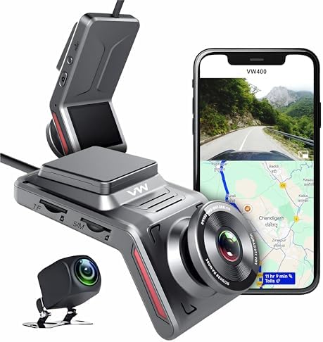 VW400 Car 4G Cloud Dash Camera | Front and Rear Camera | Live Recording ...