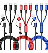 Amazon.com: Multi Charging Cable 4-in-1 Multi Charger Cable [2Pack-4FT ...