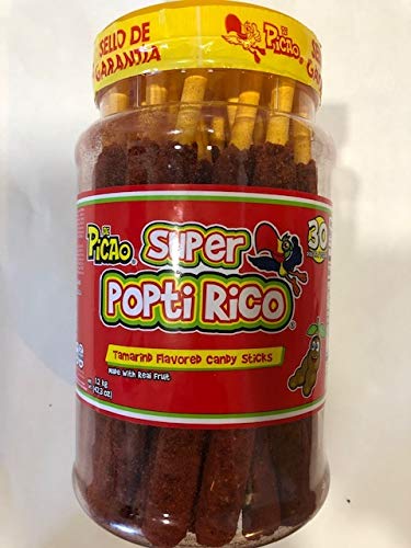 Amazon.com : large Super Popti Rico tamarind flavored candy sticks. 30 ...