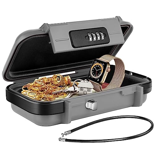 Snapklik.com : BKNOOU Travel Safe Lock Box,Portable Safe For Travel ...