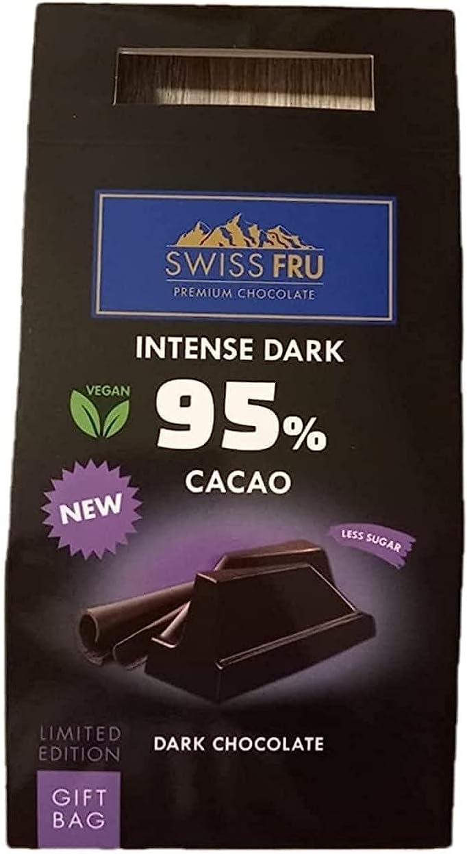swiss fru - Premium dark chocolate 95%: Buy Online at Best Price in ...