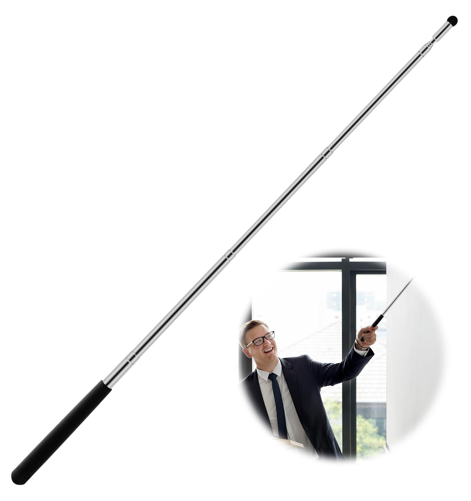 Amazon.com : Retractable Stick, 39" Extendable Pointer with Non-slip ...