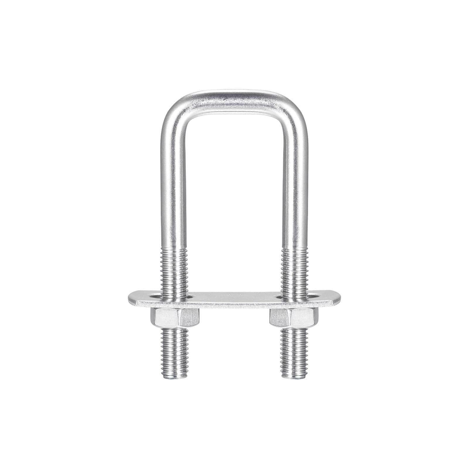 TA-VIGOR 5 sets M8 Square U-Bolts, 27mm Inner Width 75mm Length 304 ...